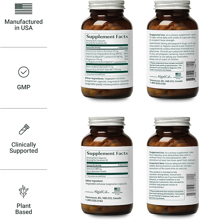 AlgaeCal Plus and Strontium Boost (1 Pack) by AlgaeCal – Chambers ...